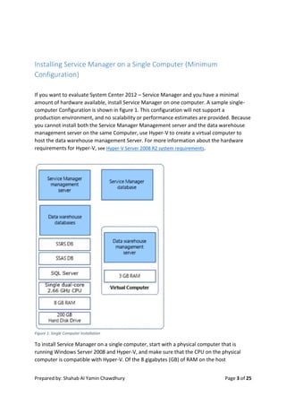 Microsoft System Center Service Manager on a Single Computer | PDF