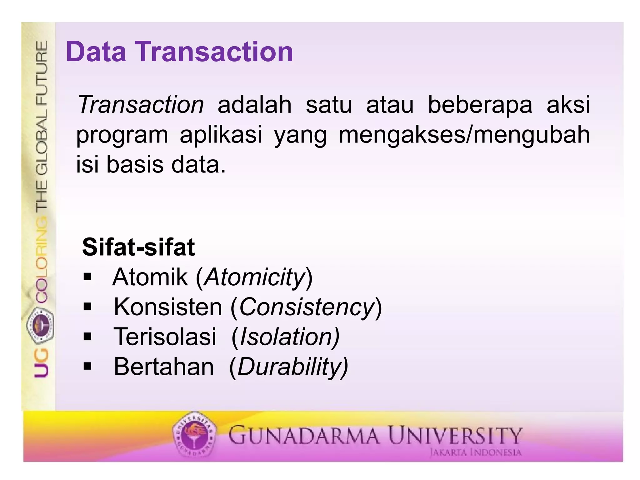 08 shared data dan transaction | PDF