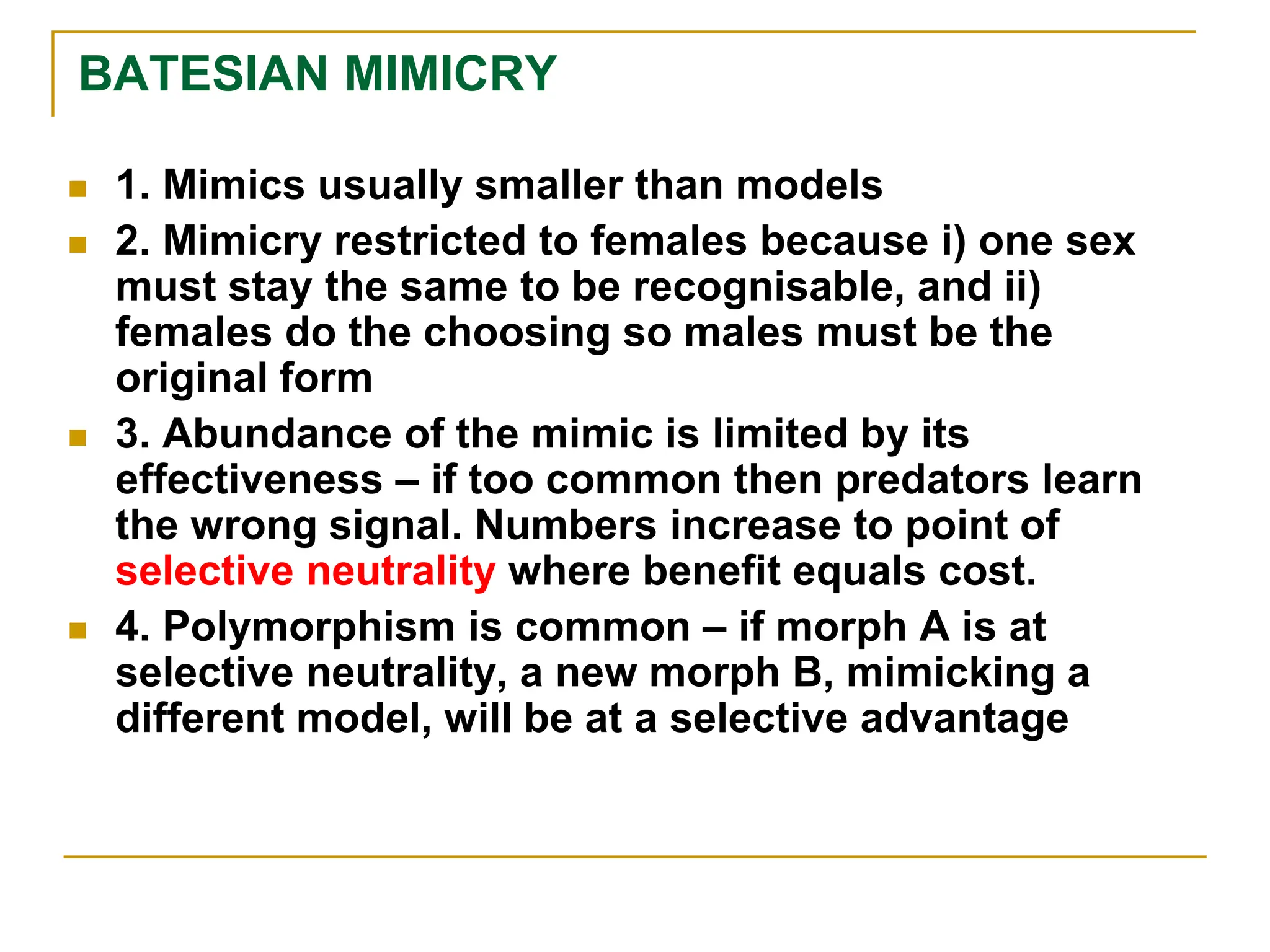 Mimicry in animals insects colour likes and dislikes .ppt