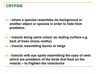 Mimicry in animals insects colour likes and dislikes .ppt