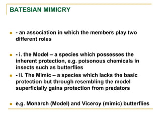 Mimicry in animals insects colour likes and dislikes .ppt