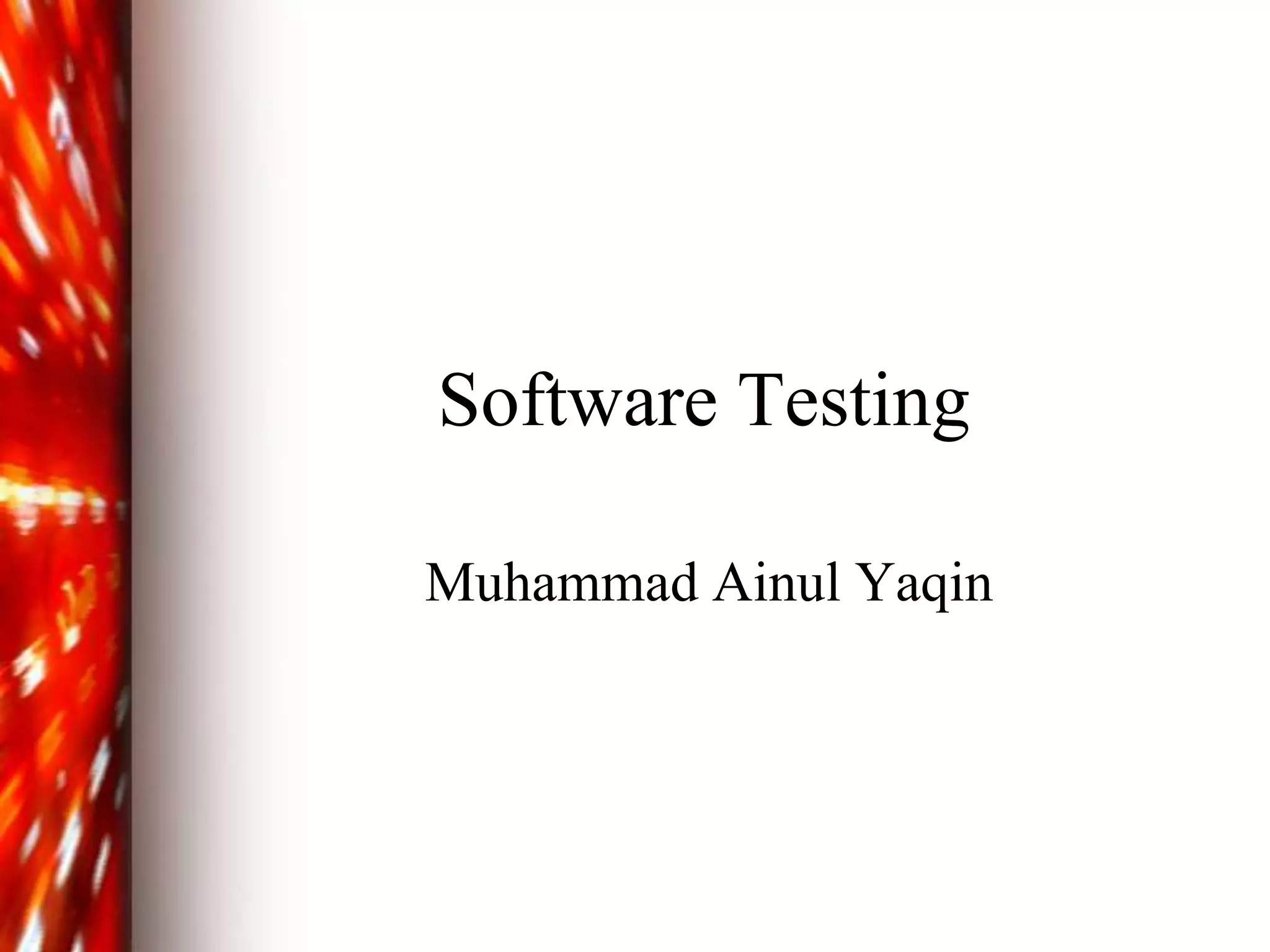 08 Software Testing | PPTX