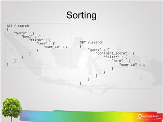 08. ElasticSearch : Sorting and Relevance | PDF