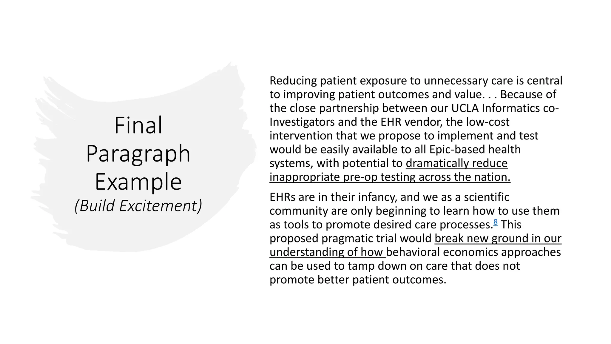 How to Write the “Specific Aims” Section - 2023 | PPTX