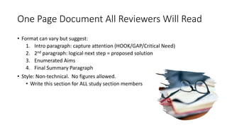 How to Write the “Specific Aims” Section - 2023 | PPTX