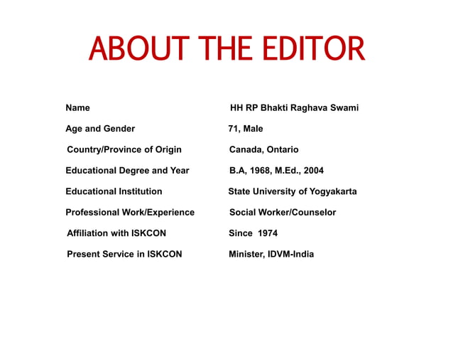 Srila Prabhupada's Varnasrama Mission | PPTX | Hinduism | Religion & Spirituality