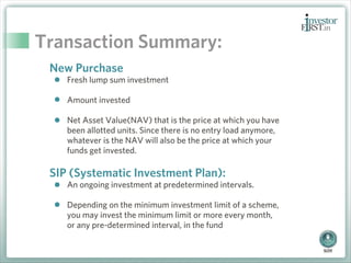 How to read MF Account Statement | PDF