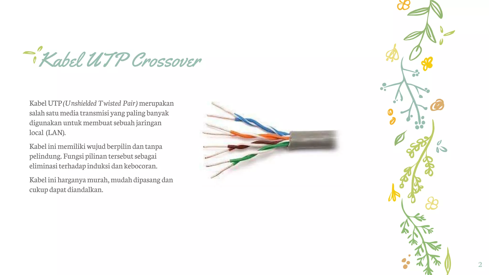 UTP CROSS OVER (KOMUNIKASI DATA) | PPT