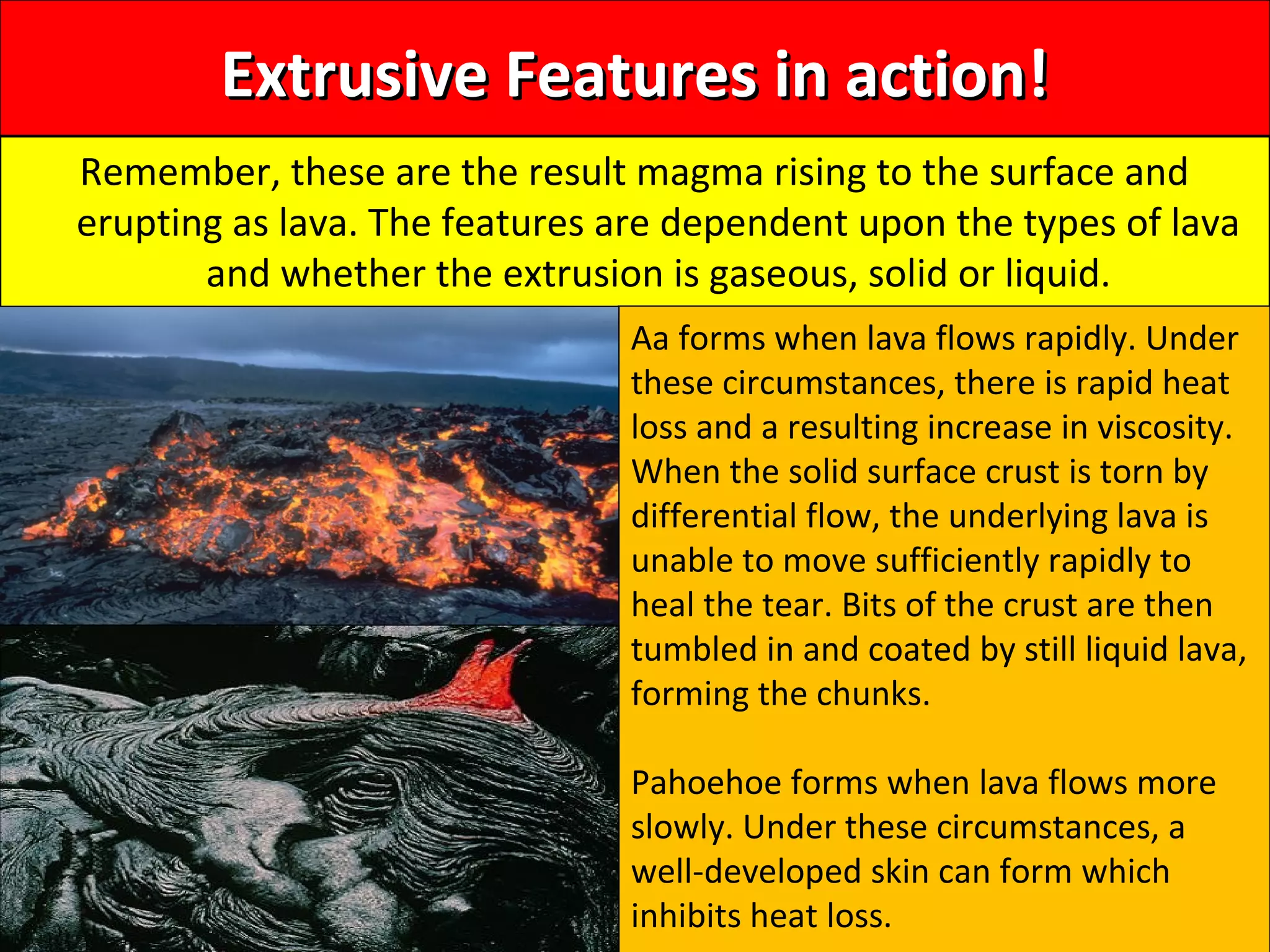 08 volcanism intrusive and extrusive features | PPT