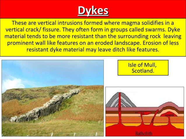 08 volcanism intrusive and extrusive features | PPT