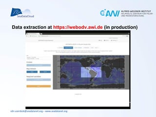 SeaDataCloud - Ocean Data View software and the cloud | PPT