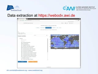 SeaDataCloud - Ocean Data View software and the cloud | PPT