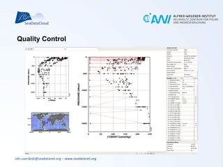 SeaDataCloud - Ocean Data View software and the cloud | PPT