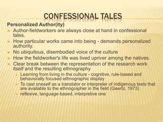 writing ethnography | PPTX