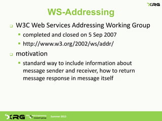 WS-Addressing | PPTX | Web Development | Internet