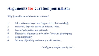 Lecture, Curation Journalism | PPTX