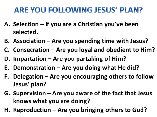 evangelism - jesus' plan | PPT