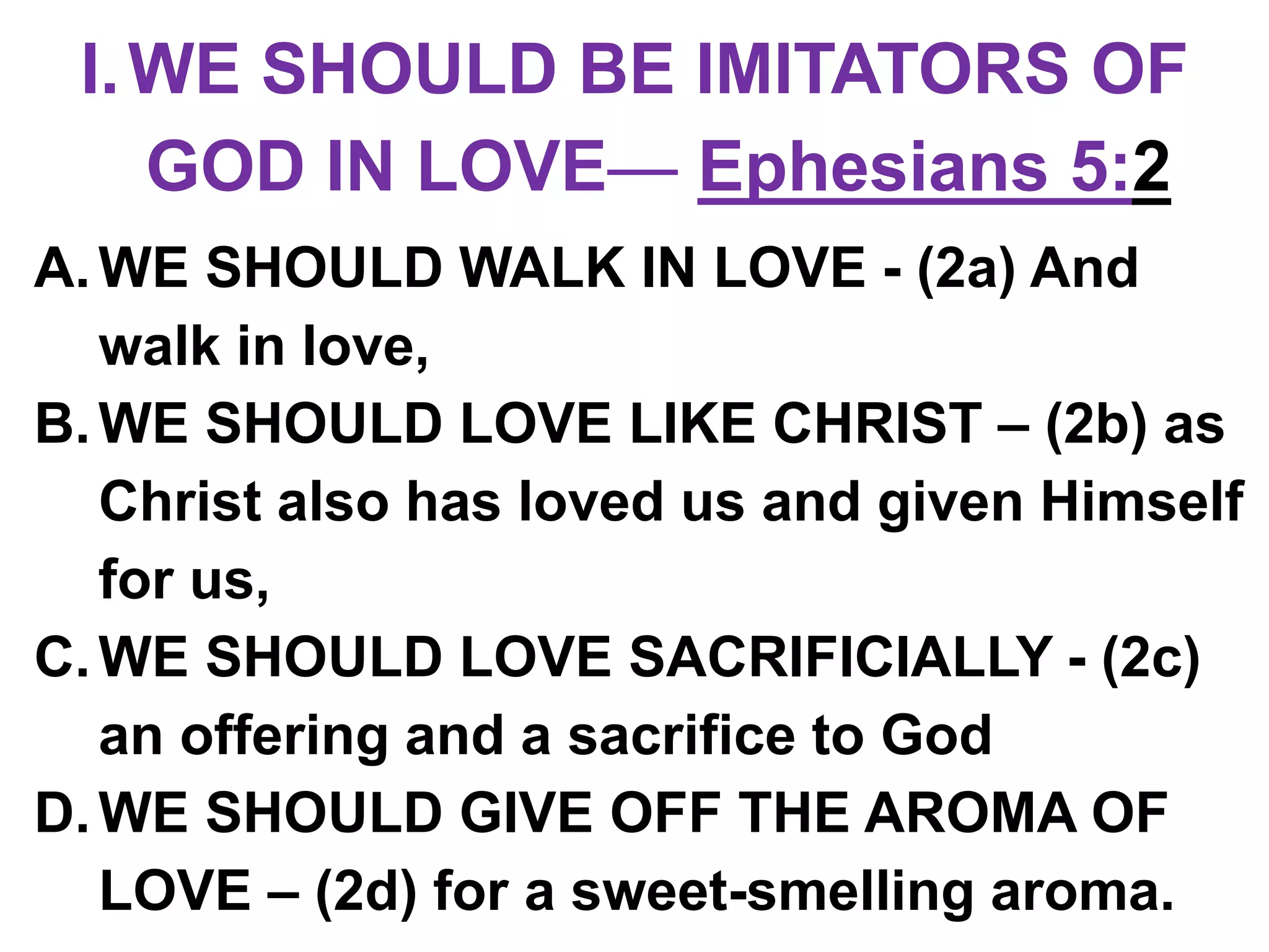 imitators of god | PPT