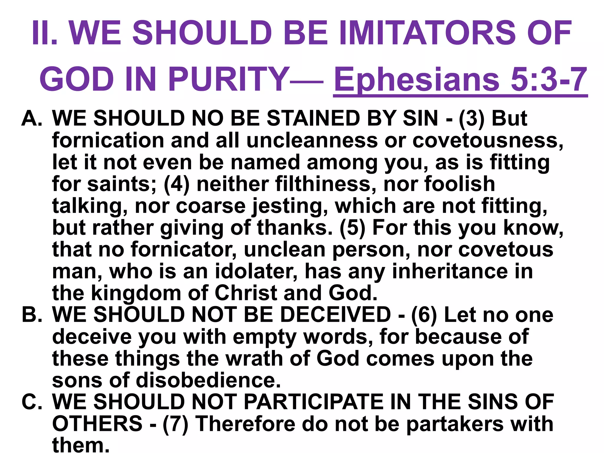 imitators of god | PPT