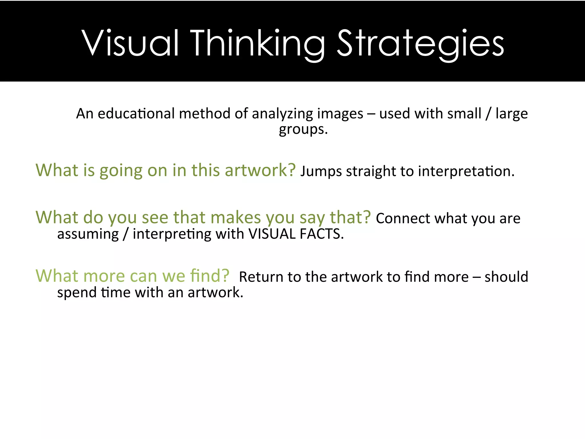09.12 visual thinking strategies copy | PDF