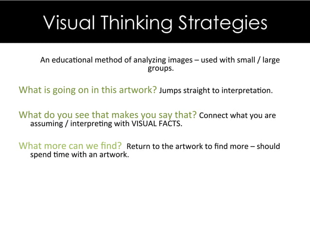 09.12 visual thinking strategies copy | PDF