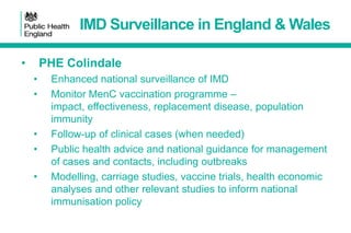 Current epidemiology of meningococcal disease in the UK and Europe ...