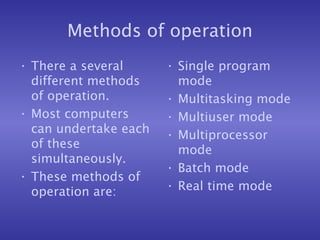 09.1 types of computer operation | PPT