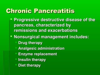 Interventions for clients with liver, gallbladder and pancreas ...