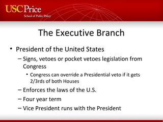 United States Federal Government Structure for International Students | PPT