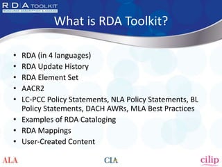 RDA Toolkit Essentials 2015-09-24 | PPTX