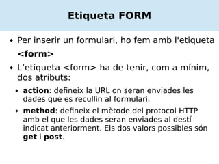 09. formularis d'html4 | PPT