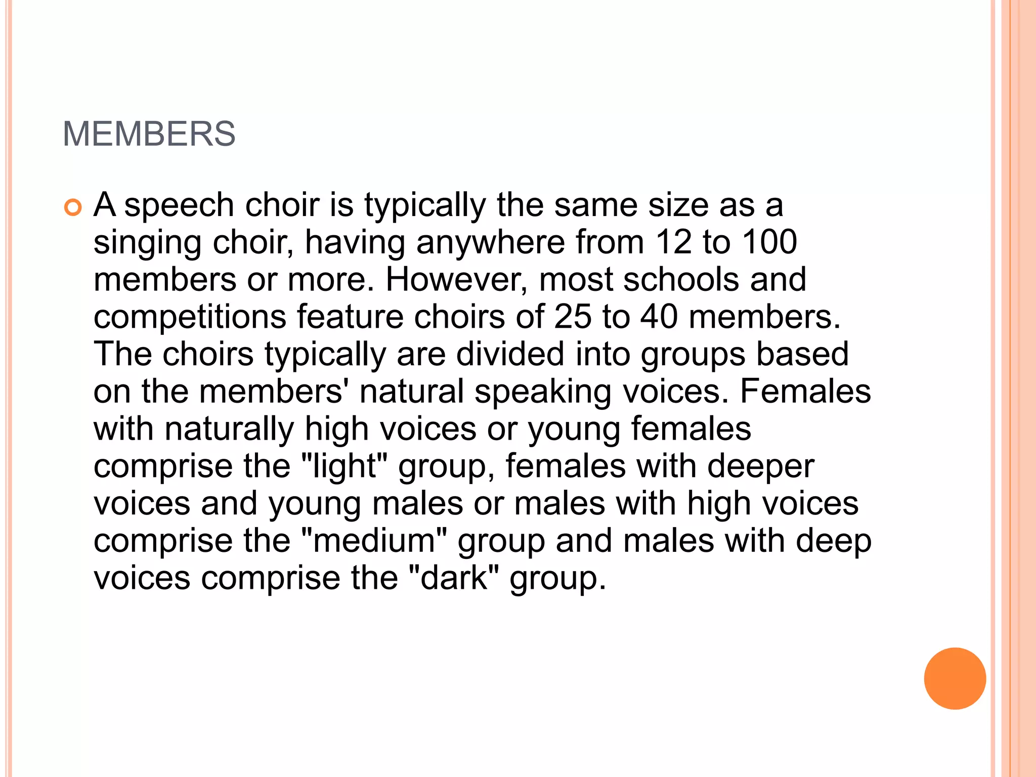 speech choir | PPTX