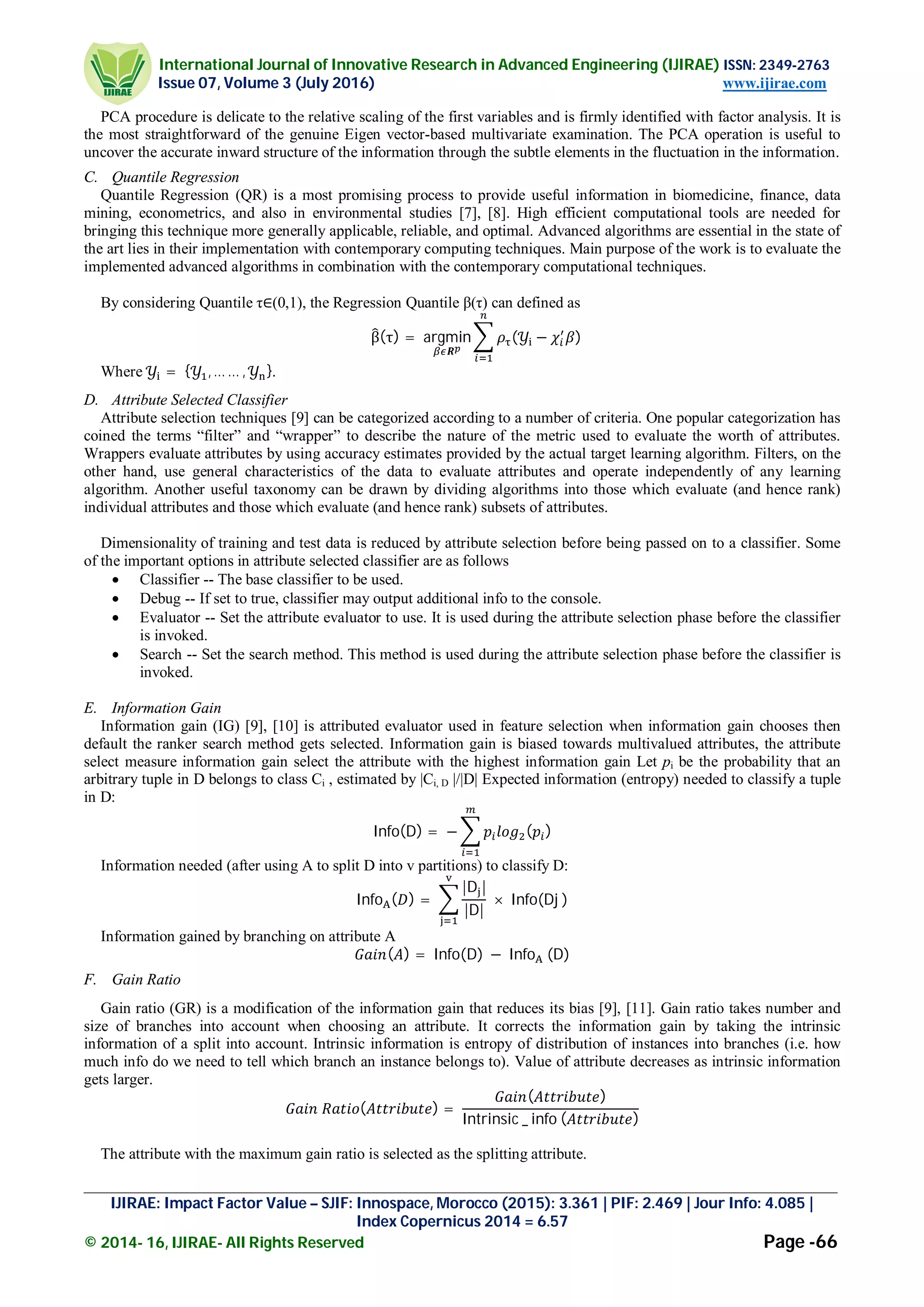 Performance Comparison of Dimensionality Reduction Methods using MCDR | PDF