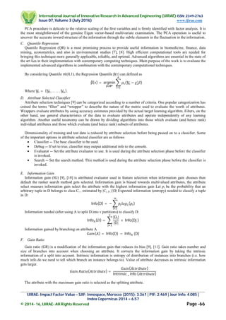 Performance Comparison of Dimensionality Reduction Methods using MCDR | PDF