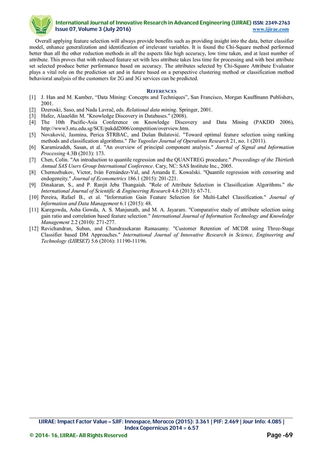 Performance Comparison Of Dimensionality Reduction Methods Using Mcdr Pdf