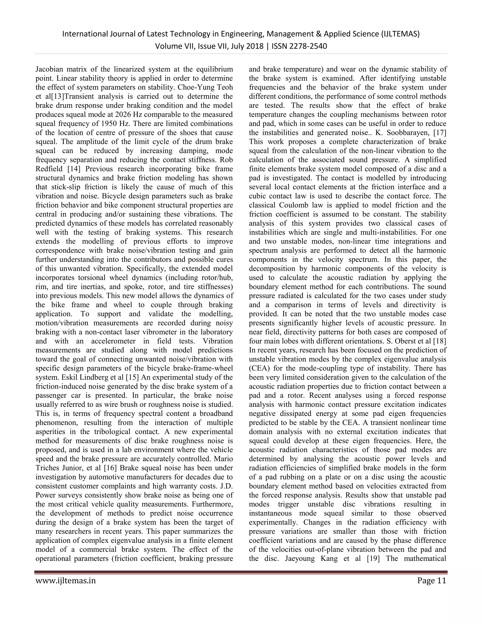 Design and Analysis of Disc Brake for Low Brake Squeal | PDF
