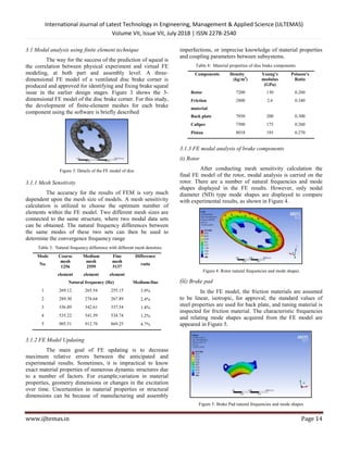 Design and Analysis of Disc Brake for Low Brake Squeal | PDF
