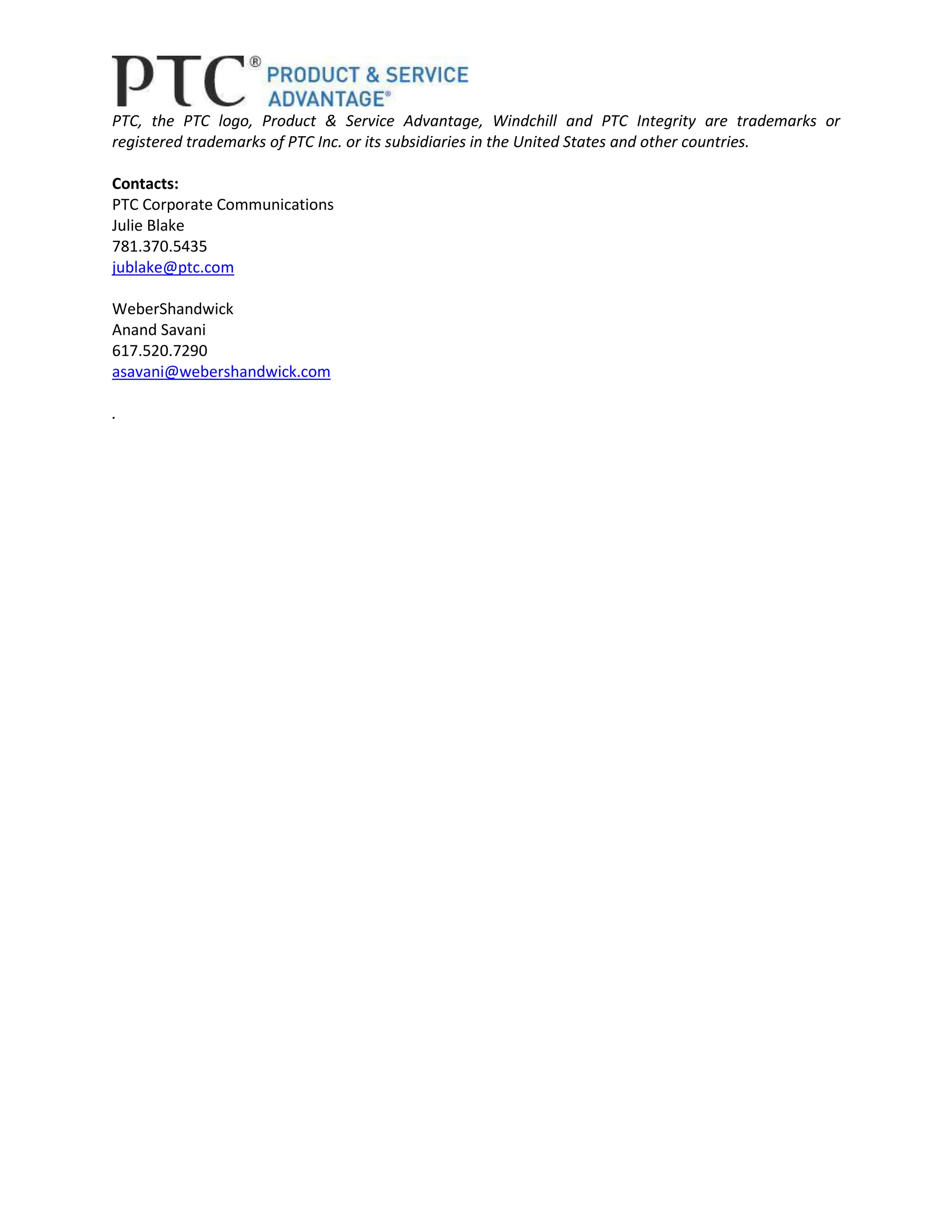 PTC announces the availability of the latest release of PTC Windchill ...