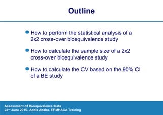 analysis of a cross over design | PPT