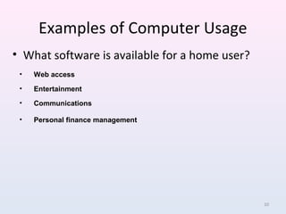 09. caveats usage and other computing | PPT | Desktops | Computing