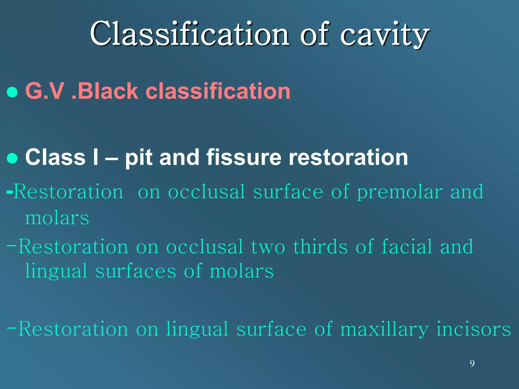 09.amalgam cavity designs | PPTX