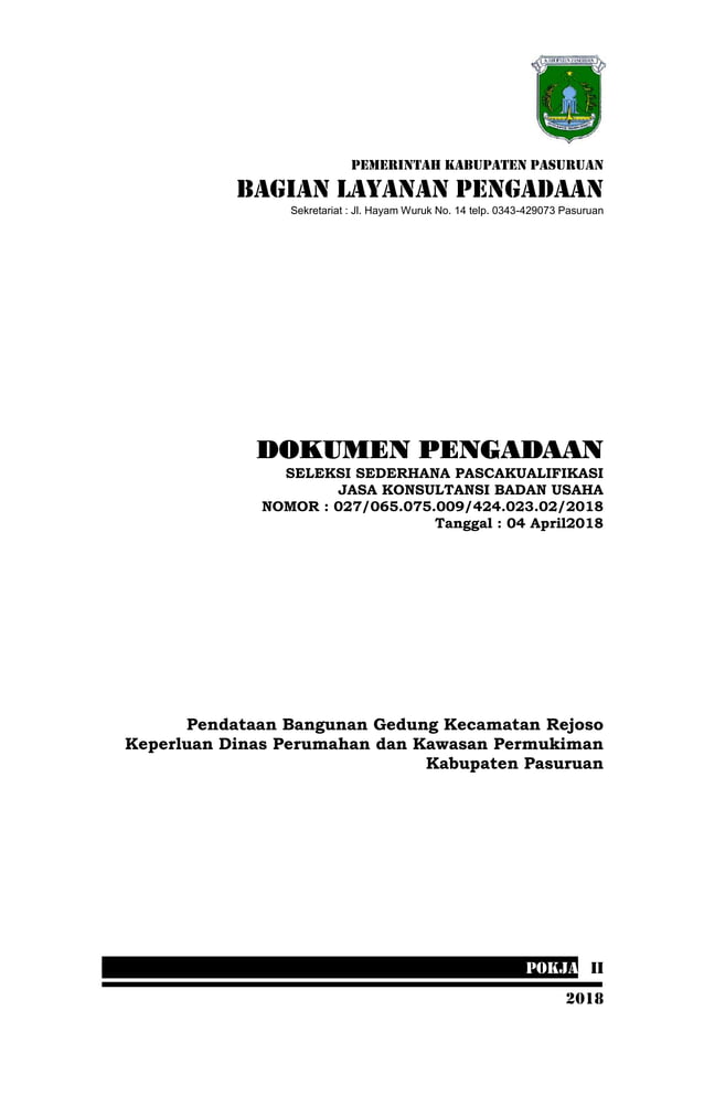09. pendataan bangunan gedung kec. rejoso | PDF
