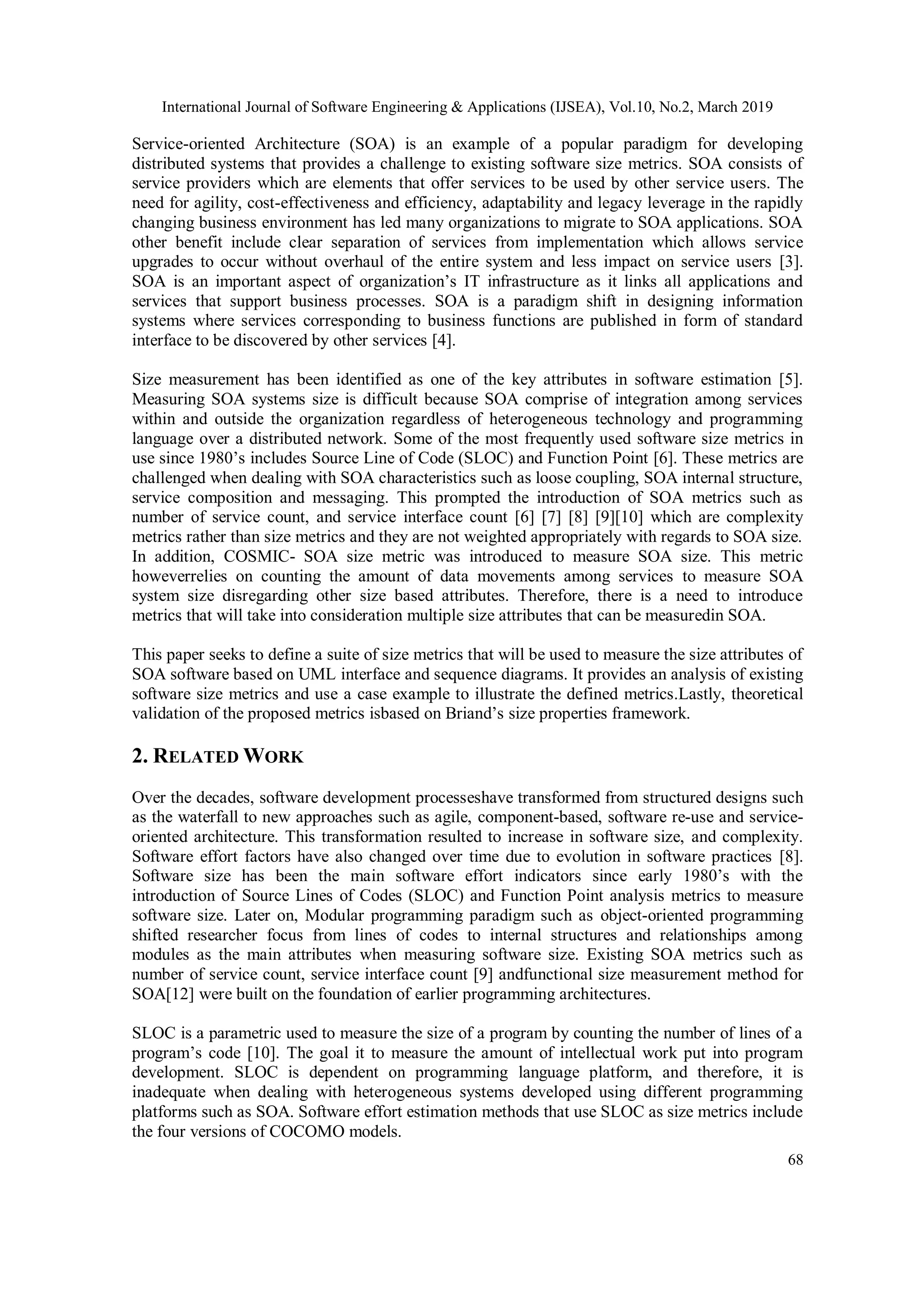 SIZE METRICS FOR SERVICE-ORIENTED ARCHITECTURE | PDF