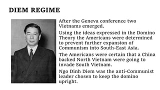 VIETNAM WAR - 09. DIEM BIEN REGIME | PPTX