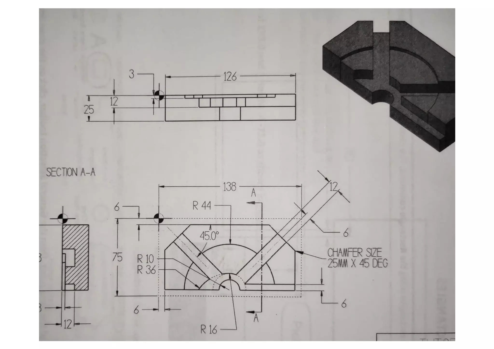 Mastercam Milling Tutorial 09 Drawing | PDF