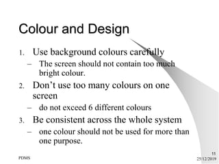 HCI Topic The Colours | PPT
