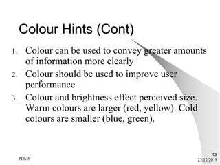 HCI Topic The Colours | PPT
