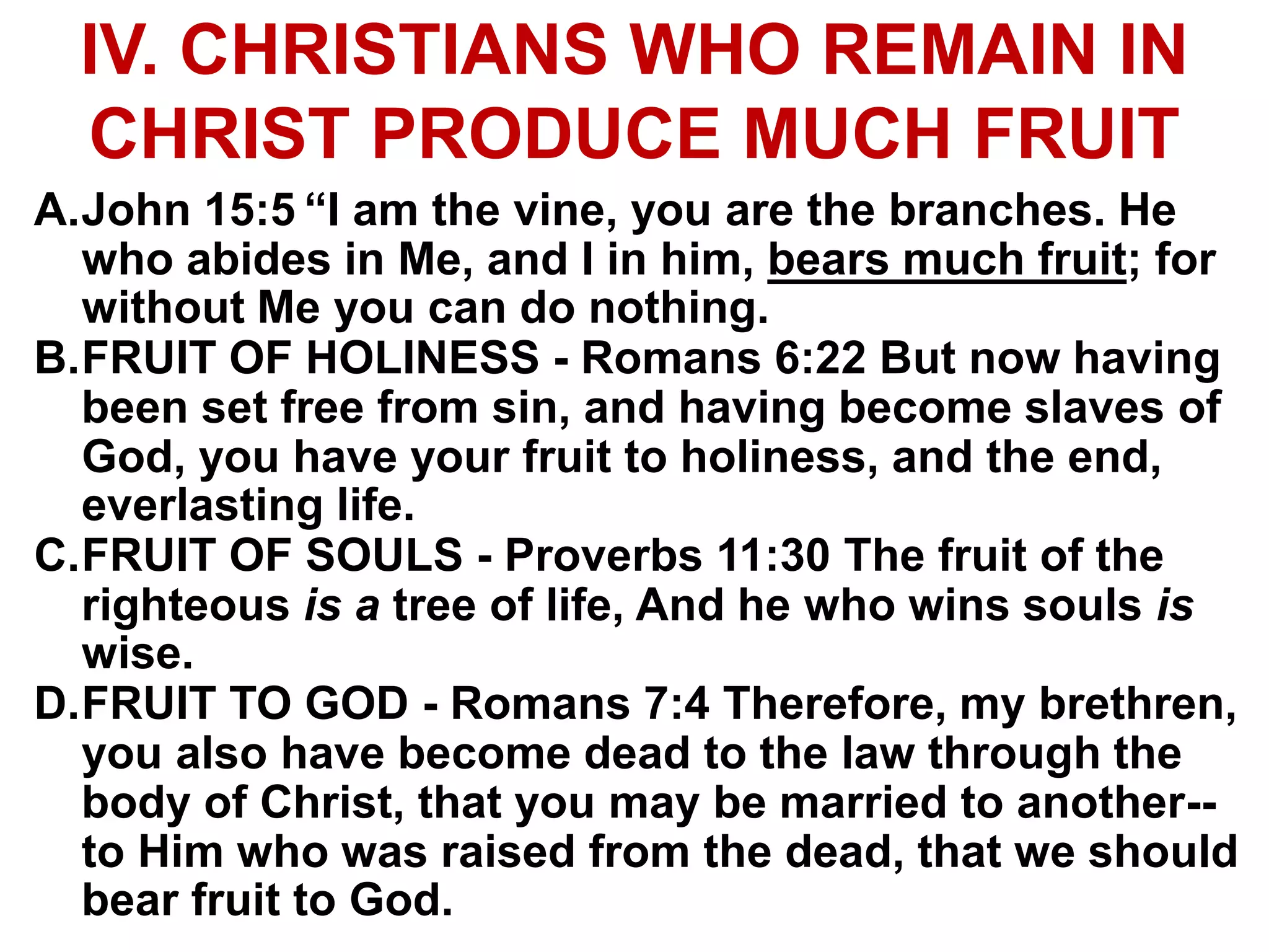 living the fruitful life | PPTX