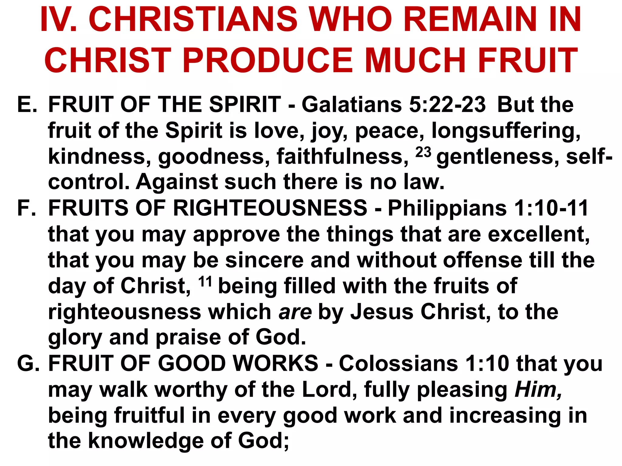 living the fruitful life | PPTX