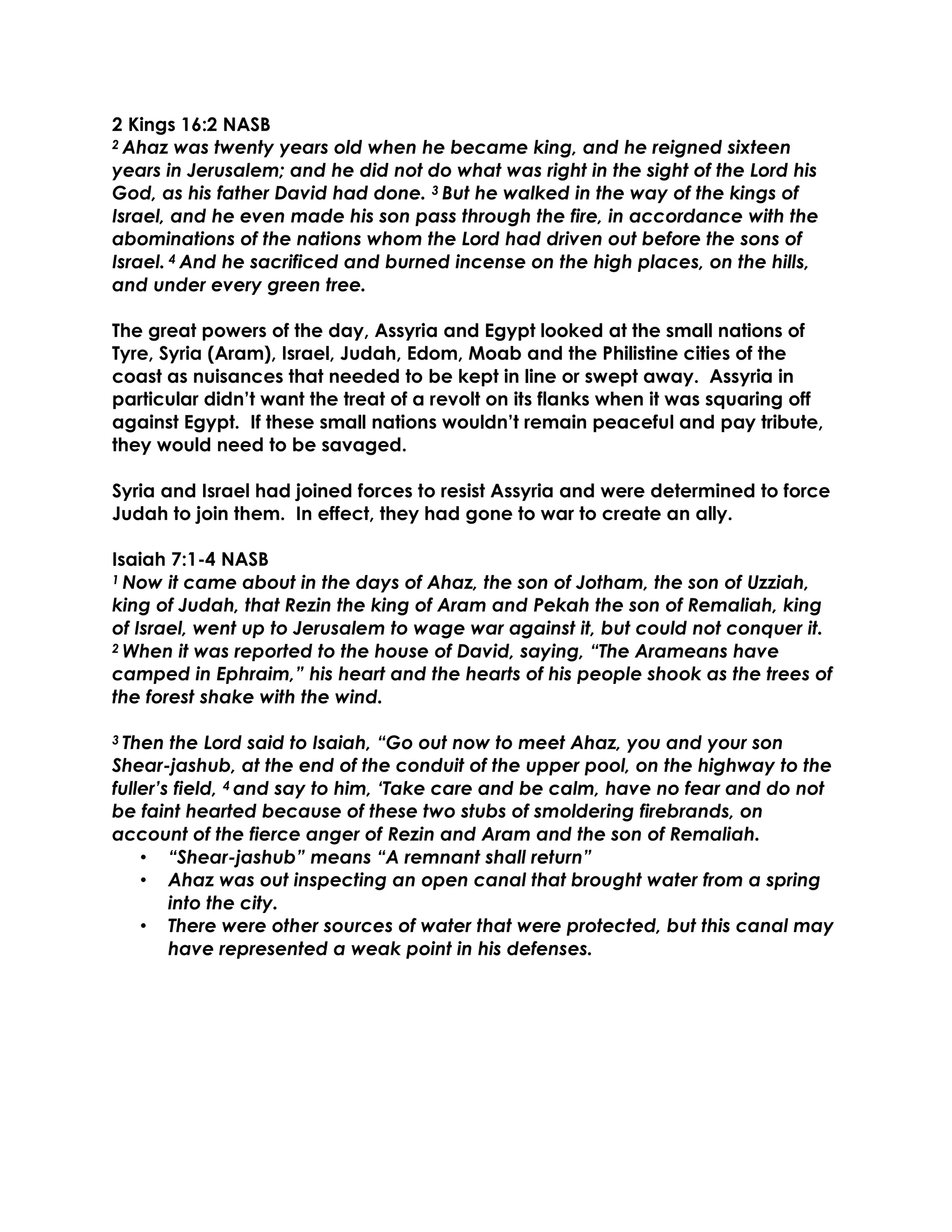 09-20-20, Isaiah 7;1-17 & 8;11 & 8;12c-14a, God Promises | PDF